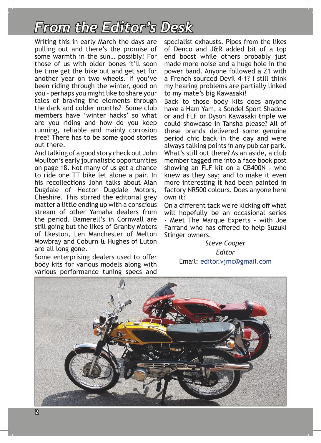 VJMC - The Vintage Japanese Motorcycle Club. The Classic Motorcycle ...